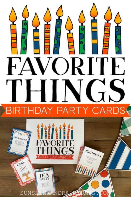 Surprising Favorite Things Birthday Party - Sunshine and Rainy Days