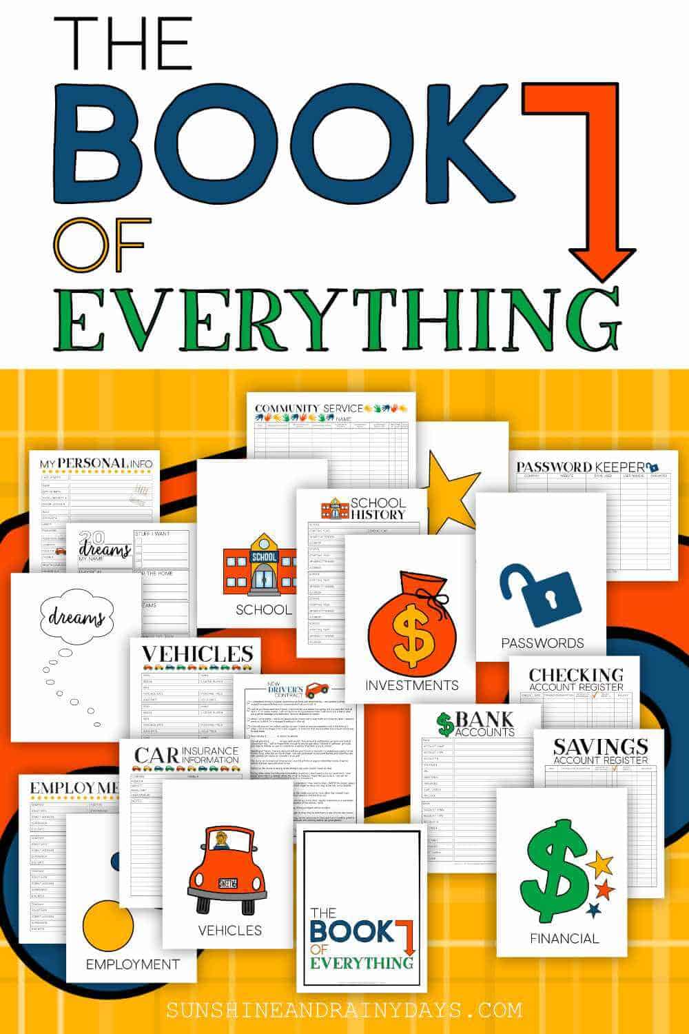 The Big Book Of Everything For Teens - Sunshine and Rainy Days