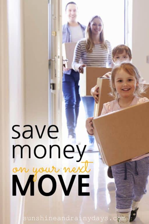 How To Save Money On A Local Move - Sunshine and Rainy Days