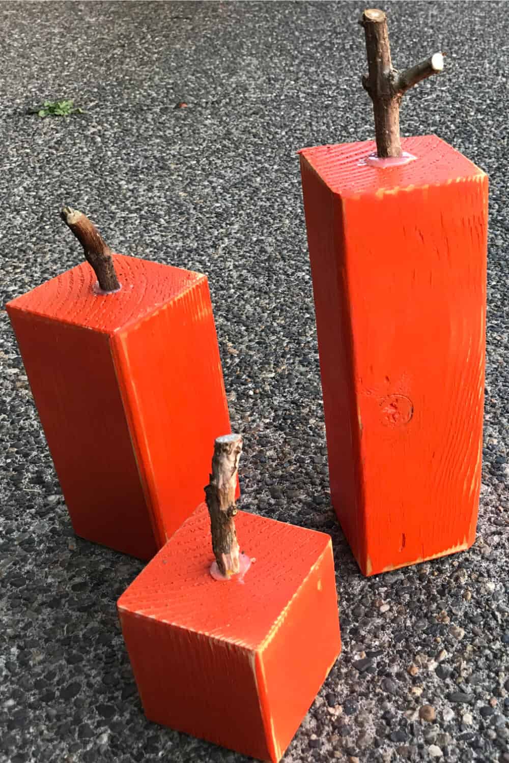 How To Make 4 X 4 Pumpkins - Sunshine and Rainy Days