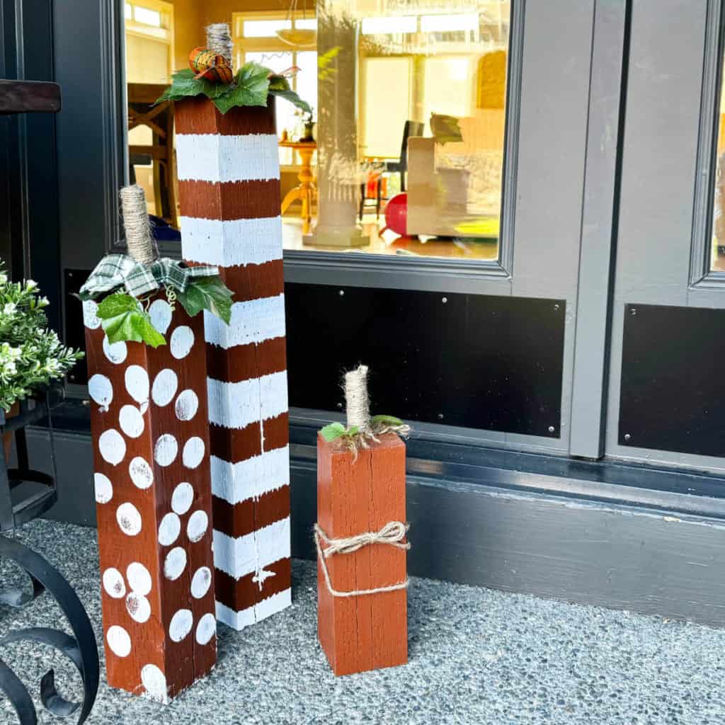 How To Make 4 X 4 Pumpkins - Sunshine and Rainy Days