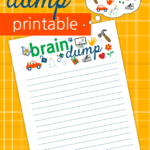 Brain Dump Printable - Sunshine and Rainy Days