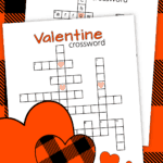 Valentine Crossword Puzzle - Sunshine and Rainy Days