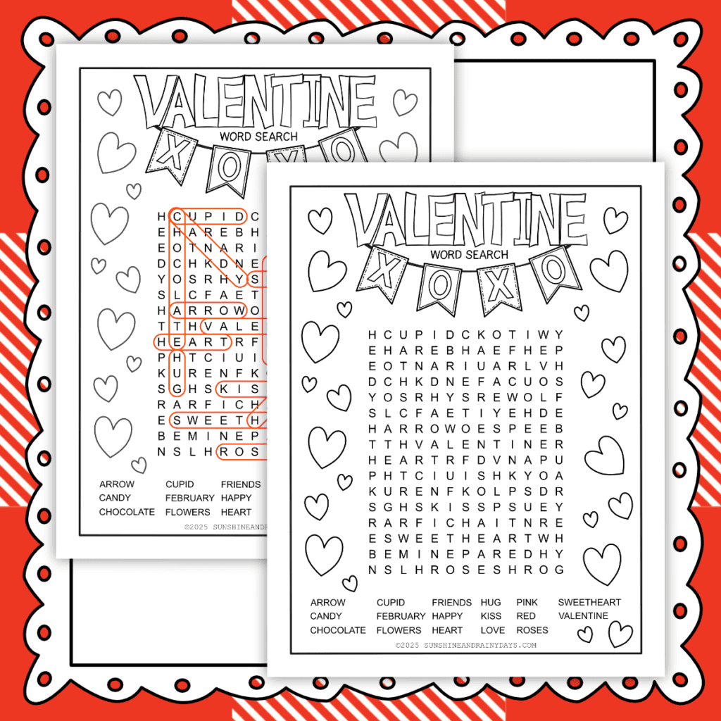 Printable Heart Flower Template - Sunshine and Rainy Days