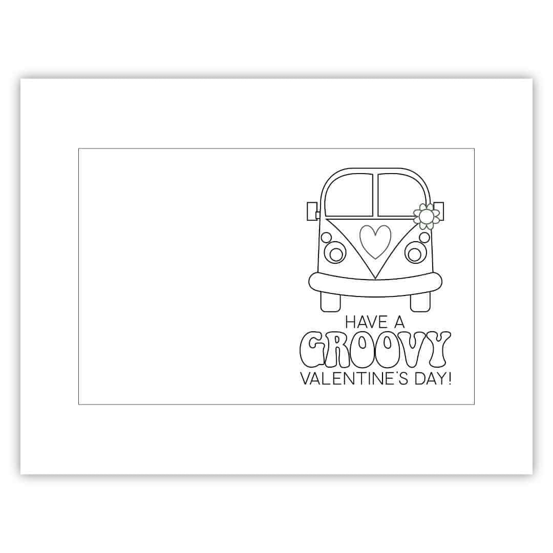 Printable Valentine Cards To Color - Sunshine and Rainy Days