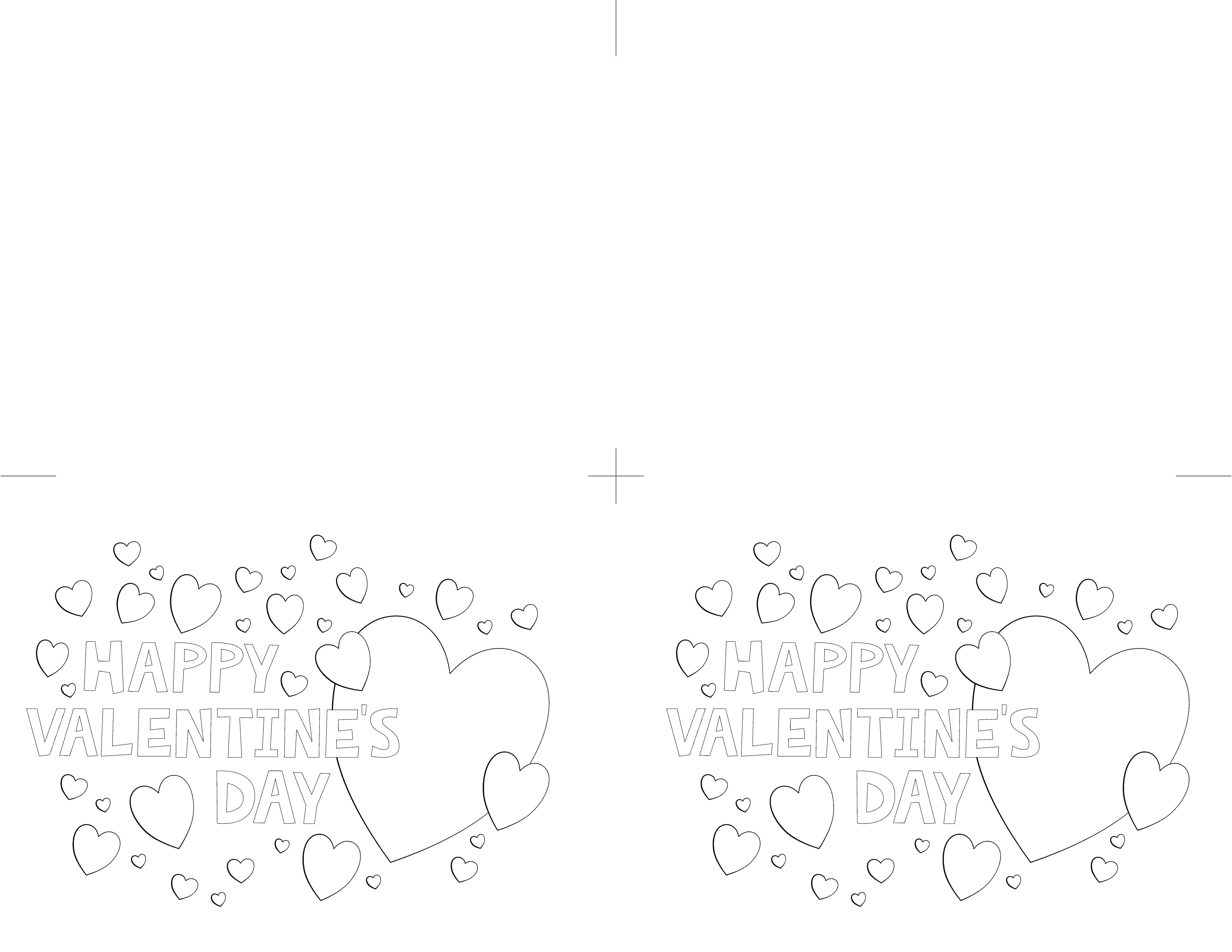 Printable Valentine Cards To Color - Sunshine and Rainy Days