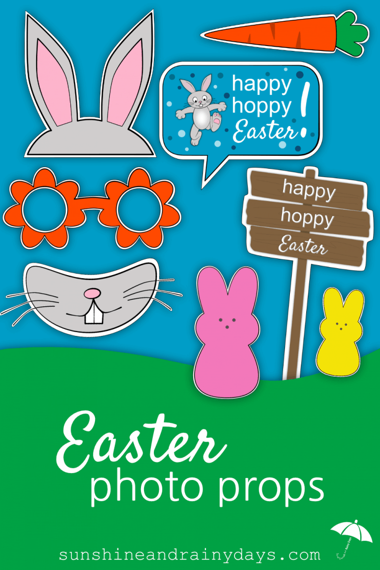 Easter Photo Props - Sunshine and Rainy Days