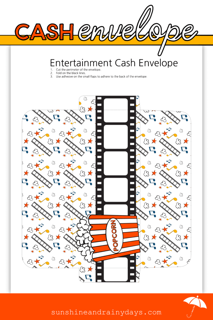 Printable Cash Envelopes For Easy Money Management - Sunshine and Rainy ...