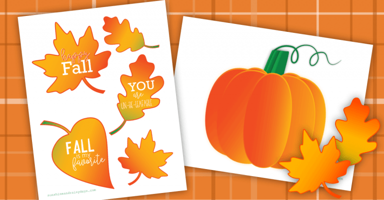 Print the Fall Printables on card stock or sticker paper and adhere to ...