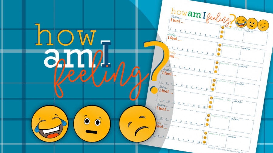 How Am I Feeling? Chart Your Feels - Sunshine and Rainy Days
