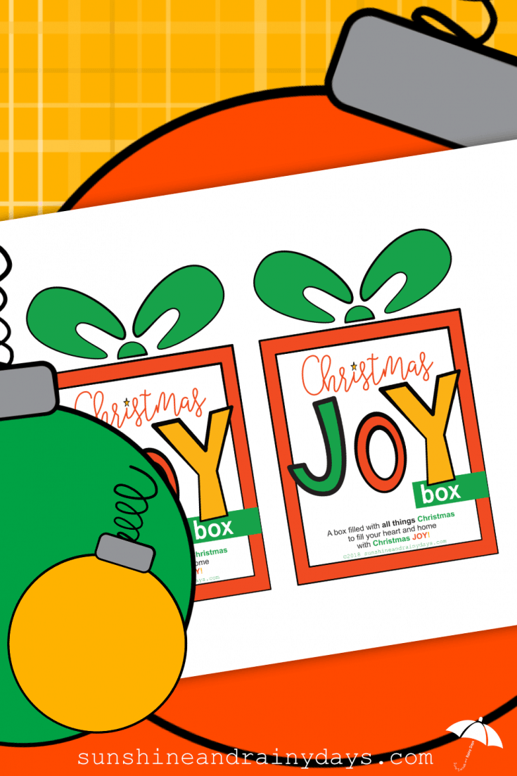 Christmas JOY Box - Sunshine and Rainy Days