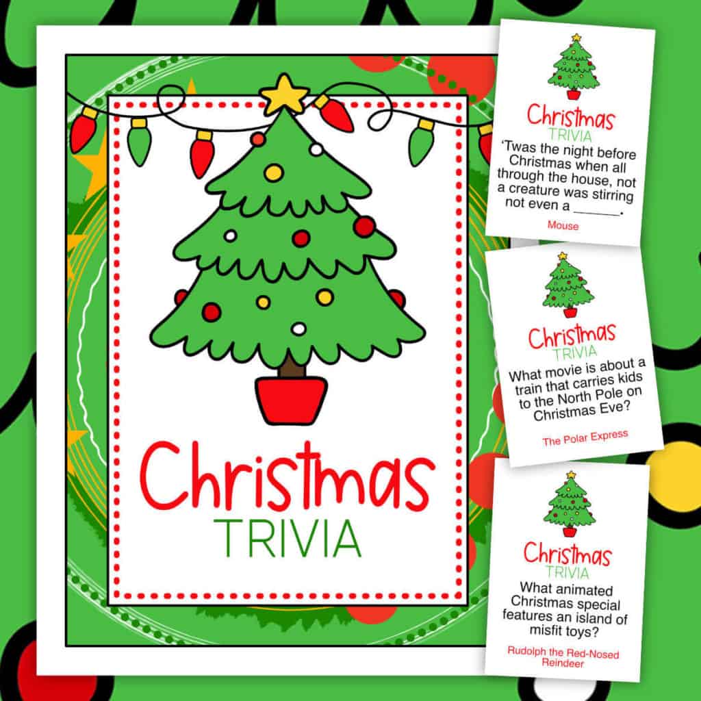 Christmas Trivia Game Printables - Sunshine and Rainy Days