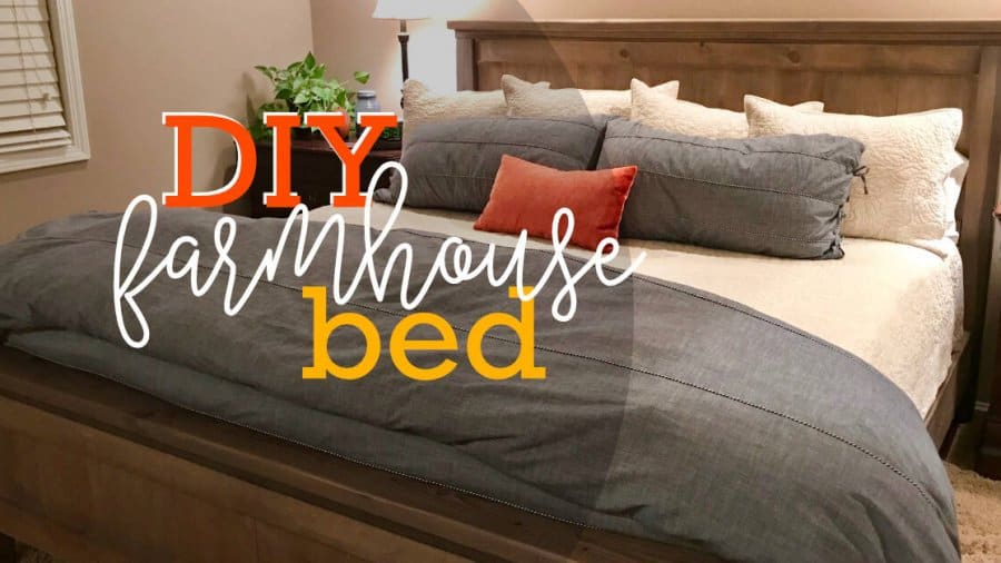 DIY King Size Farmhouse Bed - Sunshine and Rainy Days