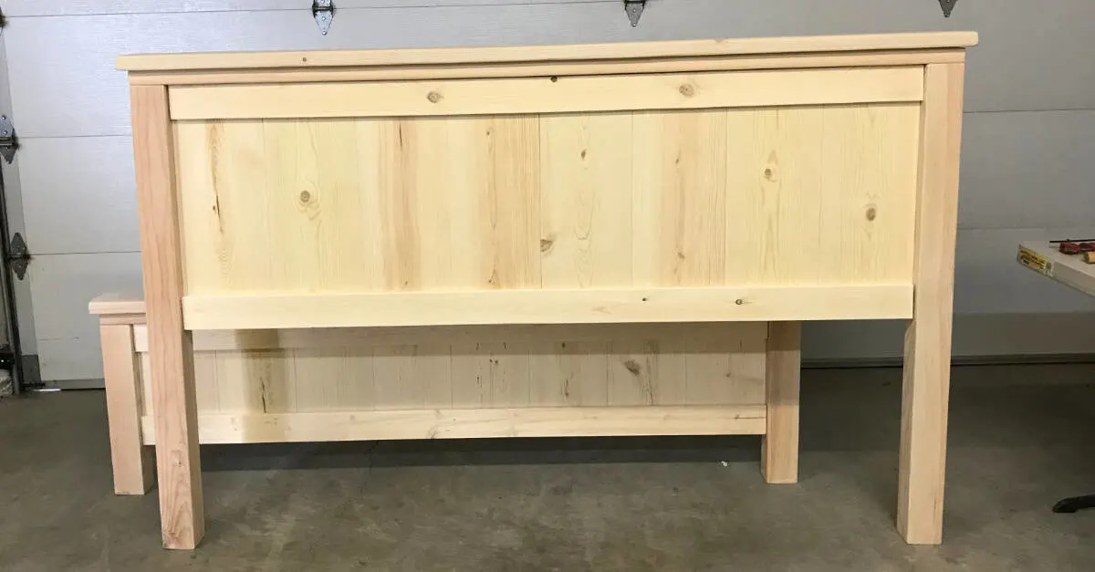DIY King Size Farmhouse Bed - Sunshine and Rainy Days