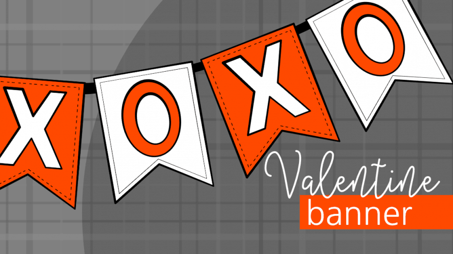 Easy DIY Valentine Banner You Can Print At Home - Sunshine and Rainy Days