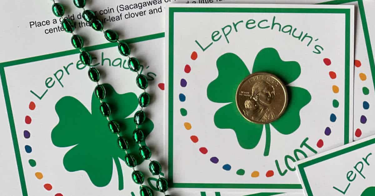 St. Patrick's Day Leprechaun's Loot Printable - Sunshine and Rainy Days