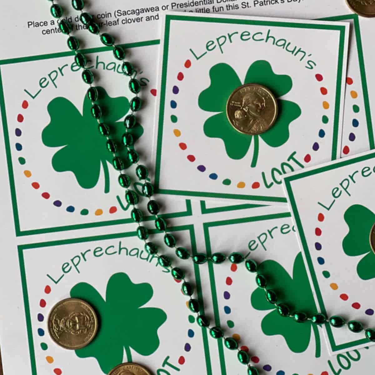 St. Patrick's Day Leprechaun's Loot Printable - Sunshine and Rainy Days