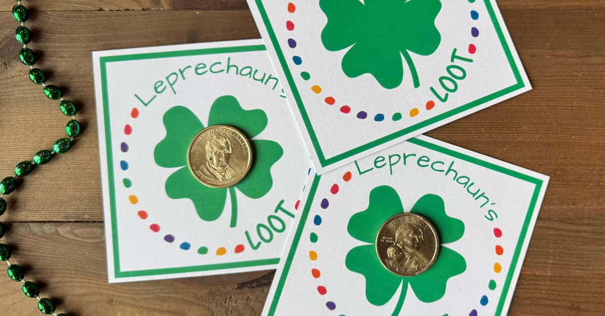 St. Patrick's Day Leprechaun's Loot Printable - Sunshine and Rainy Days