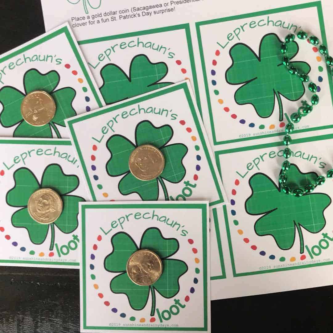 St. Patrick's Day Leprechaun's Loot Printable - Sunshine and Rainy Days