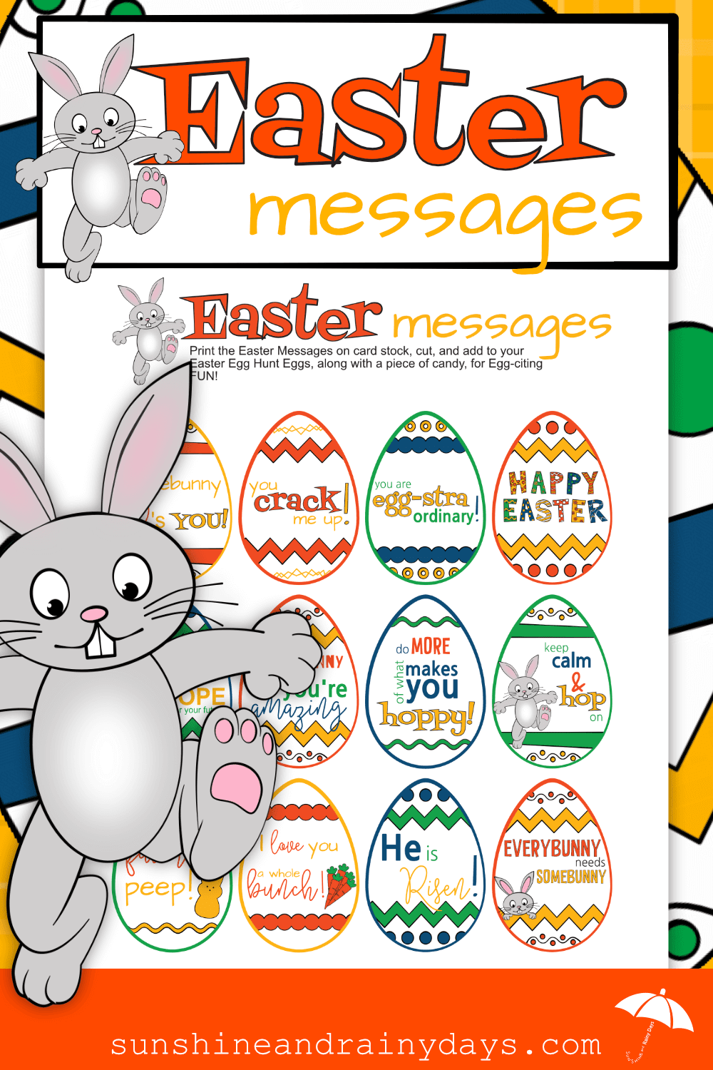 Inspirational And Punny Easter Messages - Sunshine and Rainy Days