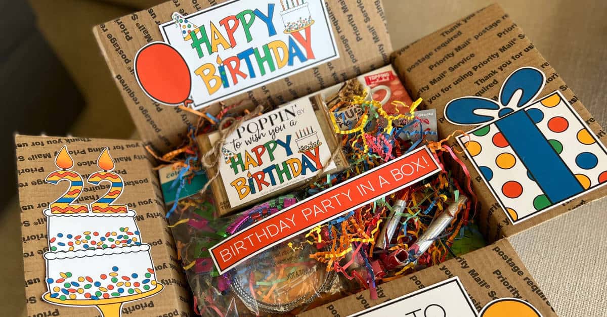 Birthday Party In A Box - Sunshine and Rainy Days