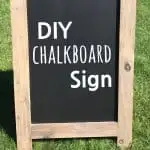 How To Build A DIY Chalkboard Sign - Sunshine and Rainy Days