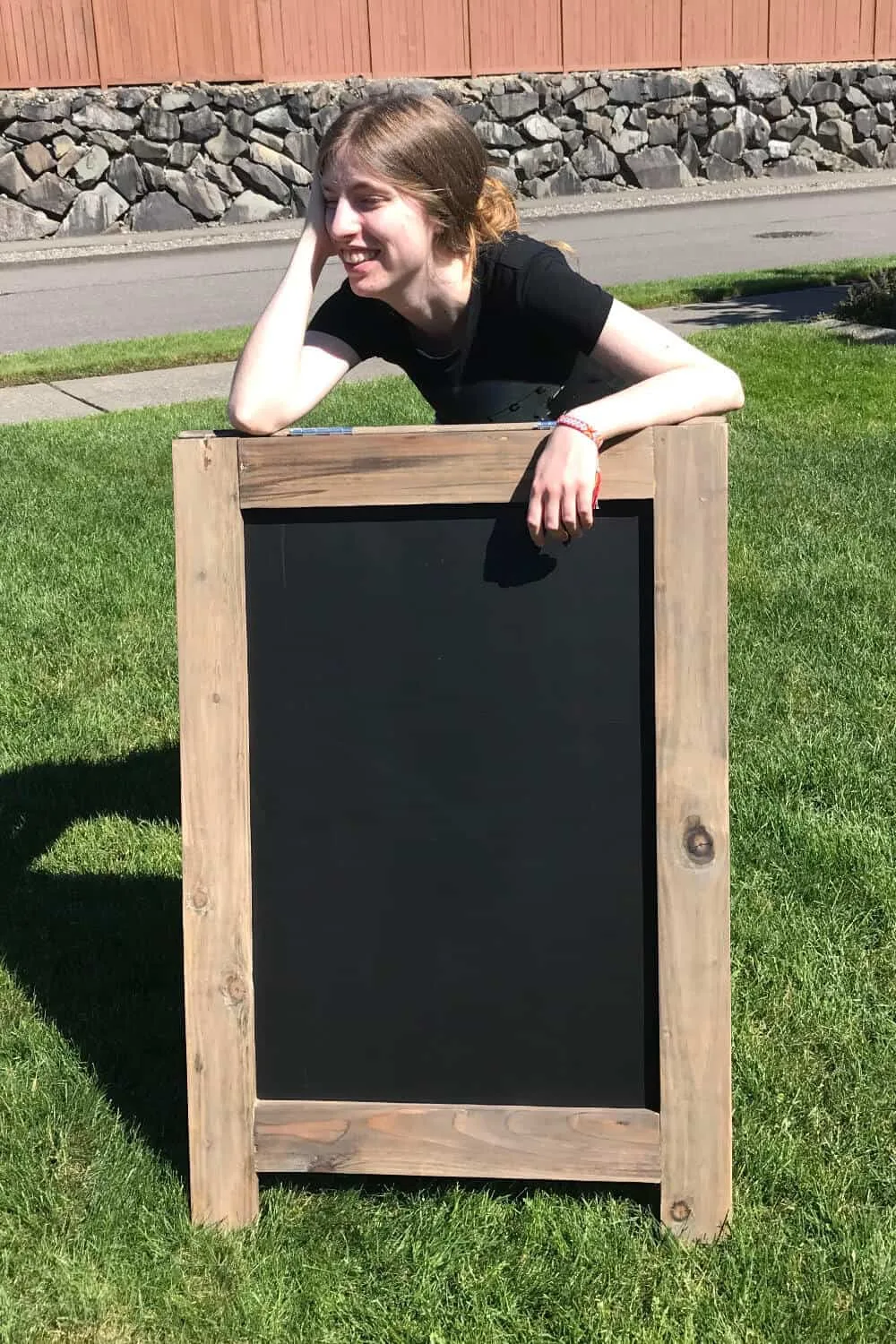 How To Build A DIY Chalkboard Sign - Sunshine and Rainy Days
