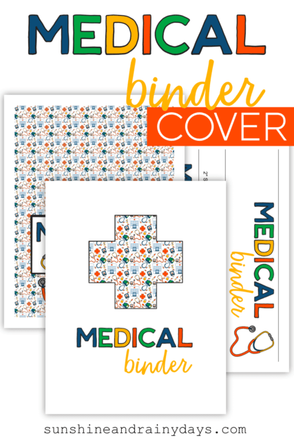 Medical Binder Printables - Sunshine and Rainy Days