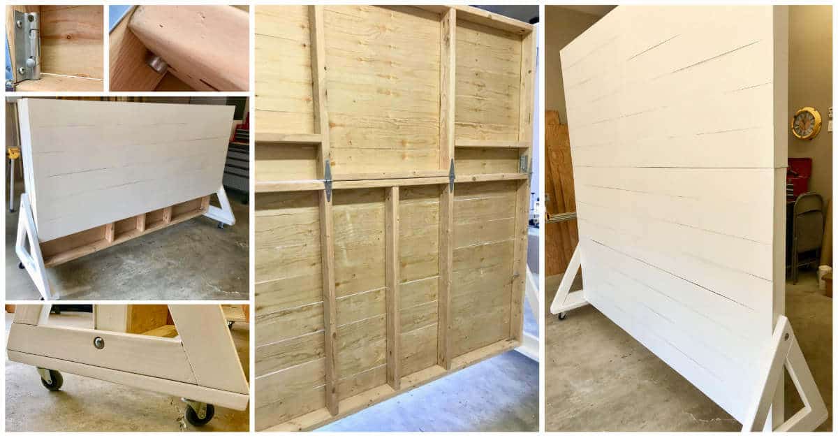 DIY Photo Backdrop Wall On Wheels (it folds too) - Sunshine and Rainy Days