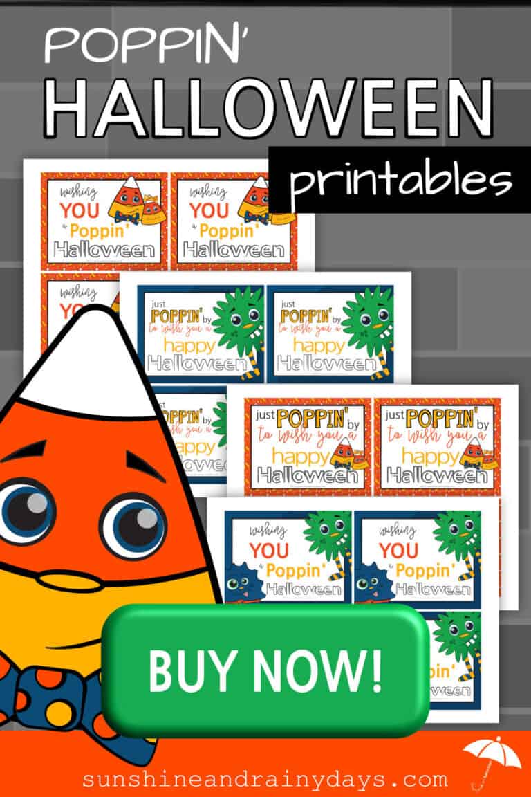 Just Poppin' By Halloween Popcorn - Sunshine and Rainy Days