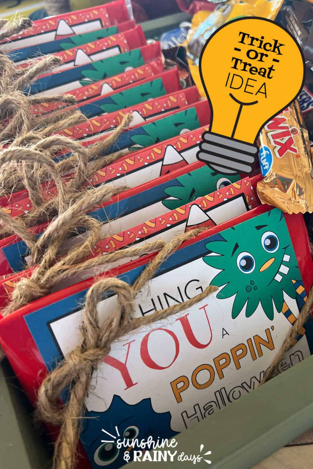 Halloween Popcorn Tags - Sunshine and Rainy Days