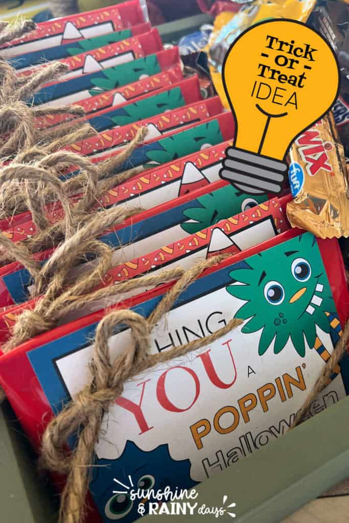 Halloween Popcorn Tags - Sunshine and Rainy Days
