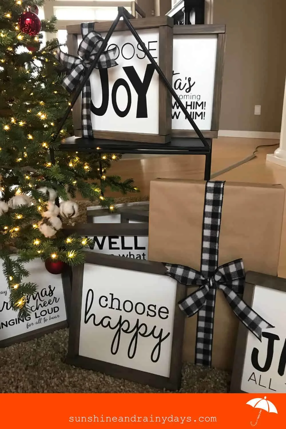 DIY Farmhouse Wood Signs - Sunshine and Rainy Days