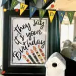 Happy Birthday Sign You Can Print At Home - Sunshine and Rainy Days