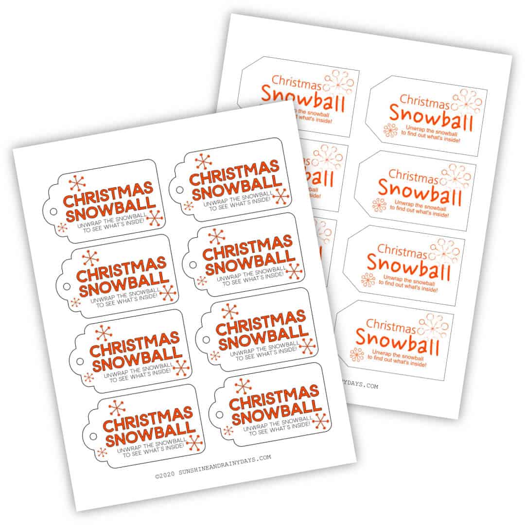 Christmas Snowball - A Creative Way to Give Money! - Sunshine and Rainy ...