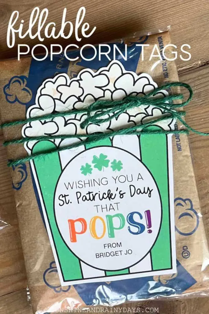 St. Patrick's Day Popcorn - Sunshine and Rainy Days
