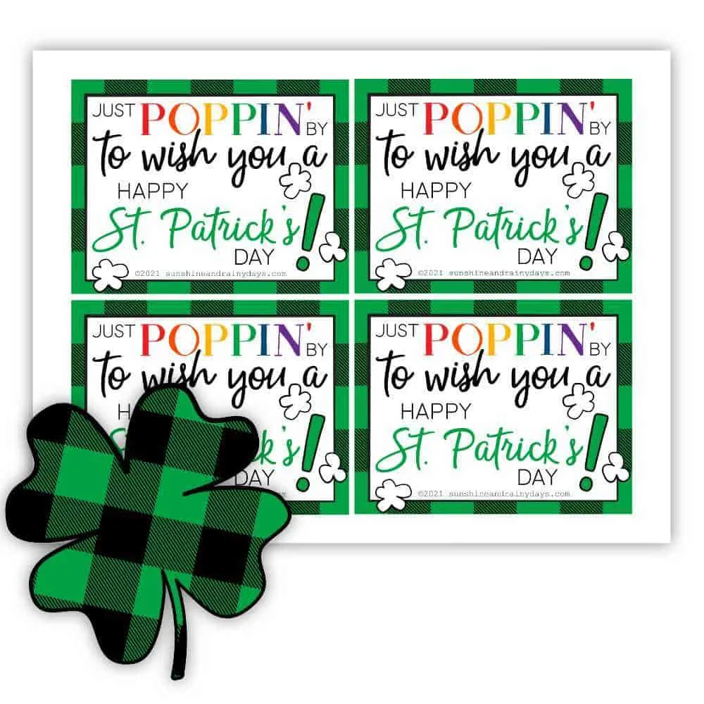St. Patrick's Day Popcorn - Sunshine and Rainy Days