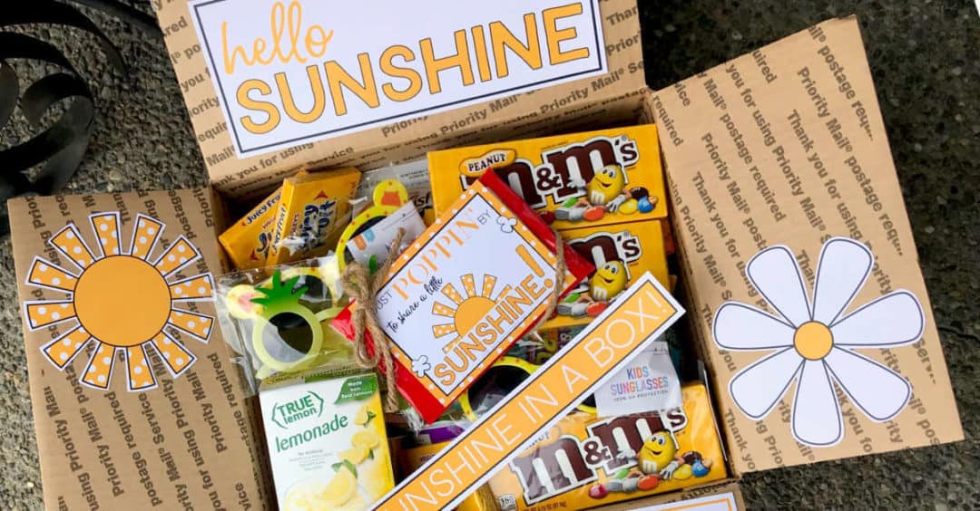 Cheap Care Package Ideas - Sunshine and Rainy Days