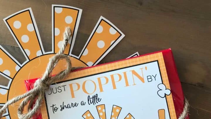 Sunshine Popcorn Tag You Can Print At Home