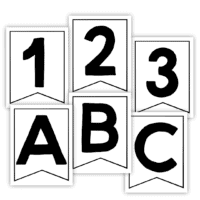 Large Banner Letters And Numbers You Can Print At Home! - Sunshine and ...