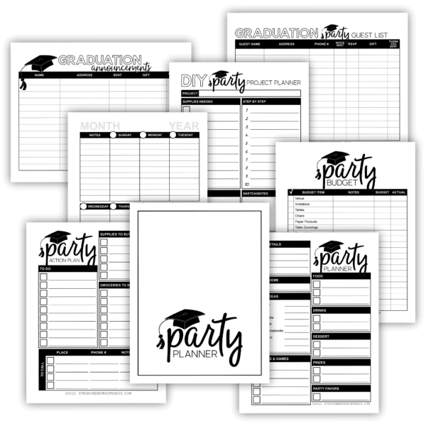 Graduation Party Guest List - Sunshine and Rainy Days