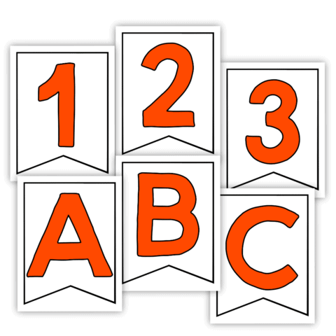 Large Banner Letters And Numbers You Can Print At Home! - Sunshine and ...