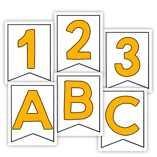 Large Banner Letters And Numbers You Can Print At Home! - Sunshine and ...