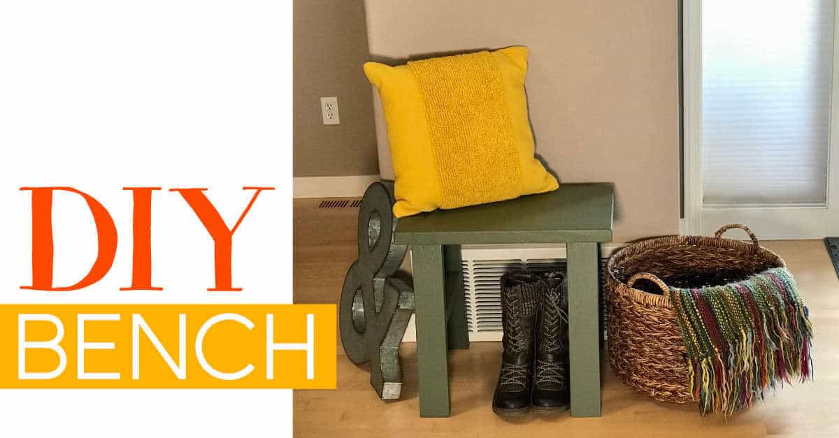 DIY Bench - Perfect For Your Entryway! - Sunshine and Rainy Days