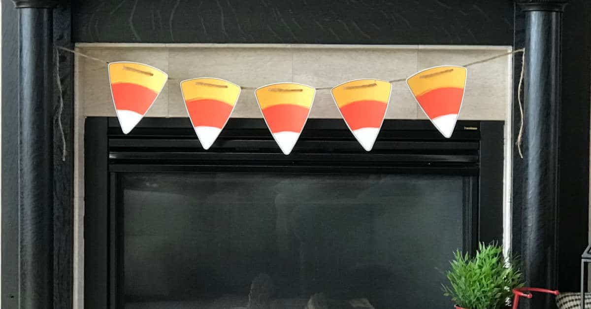 Printable Candy Corn Banner - Sunshine and Rainy Days