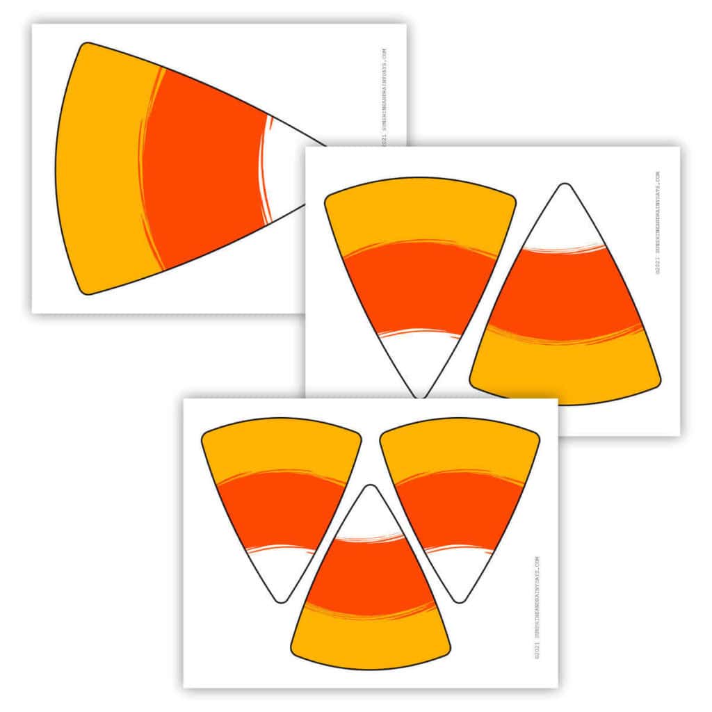 Printable Candy Corn Banner - Sunshine and Rainy Days