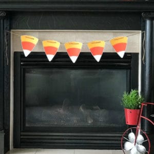 Printable Candy Corn Banner - Sunshine and Rainy Days
