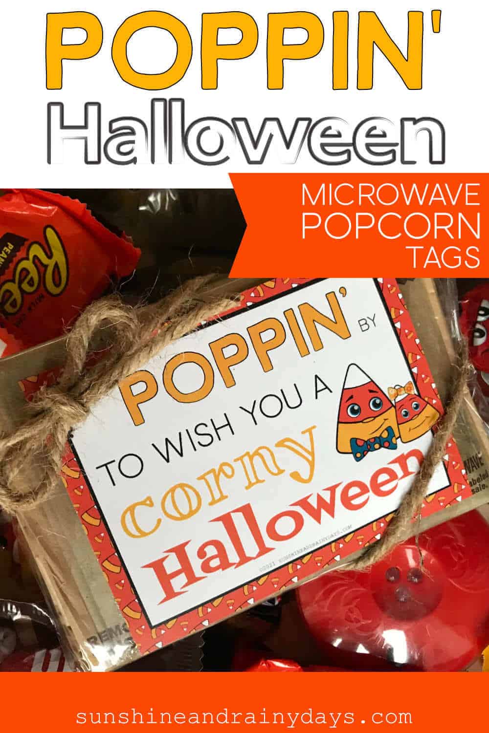 Just Poppin' By Halloween Popcorn - Sunshine and Rainy Days