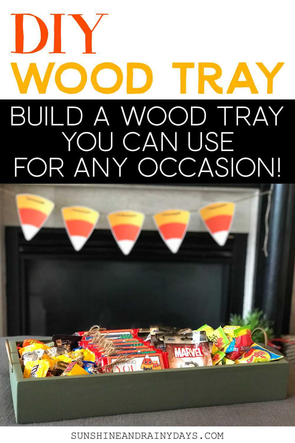 DIY Wood Tray - Sunshine and Rainy Days