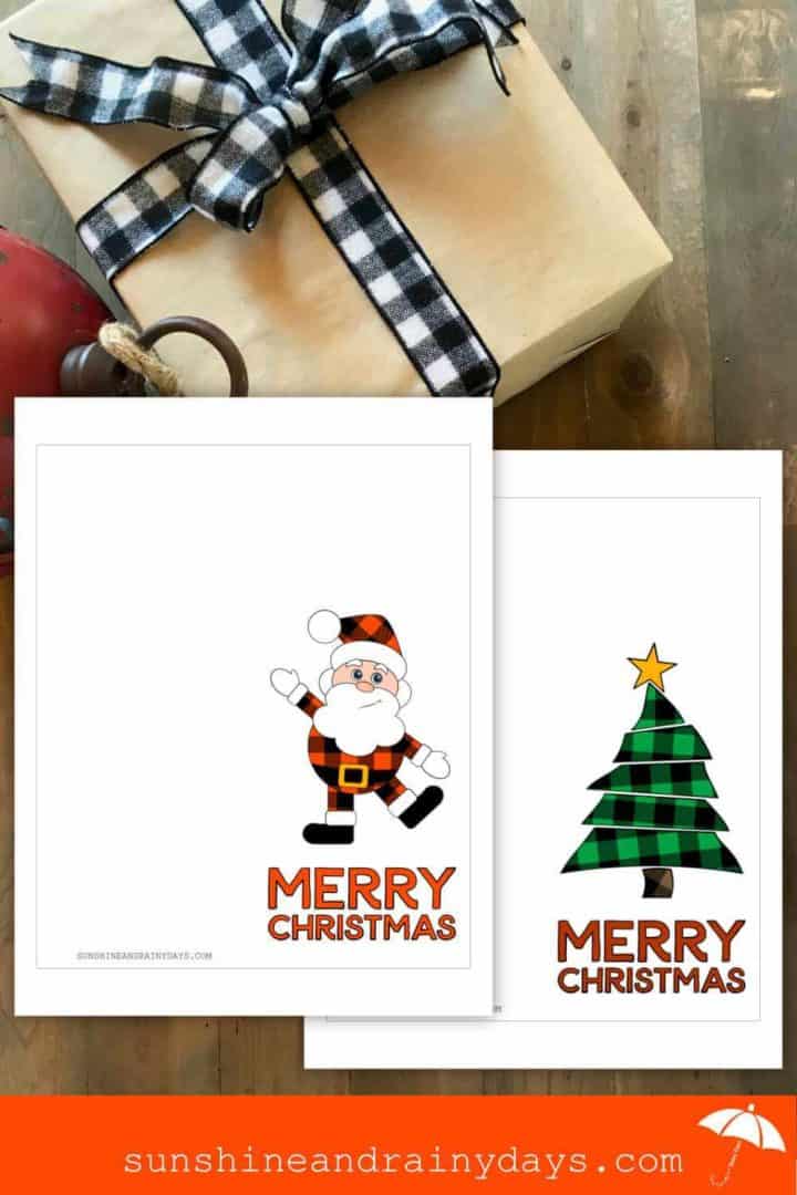 Print Your Own Christmas Card - Sunshine and Rainy Days